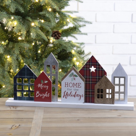 [OFFICIAL] Glitzhome 20"L Metal & Wooden Christmas House Décor FREE ...