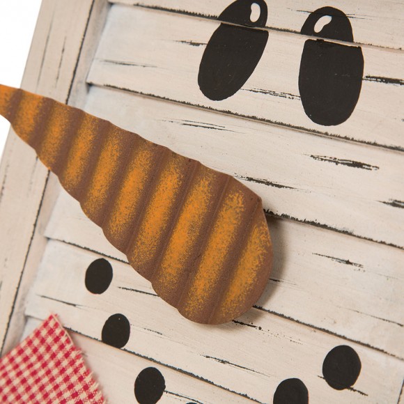 [OFFICIAL] Glitzhome Handcrafted Wooden Snowman Shutter Christmas Decor