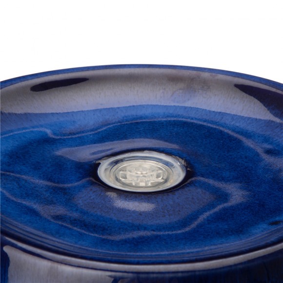 [OFFICIAL] Glitzhome 20.5"H Cobalt Blue Ceramic Outdoor Fountain with ...