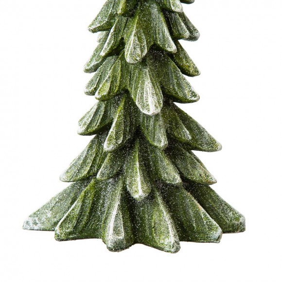 [OFFICIAL] Glitzhome 14.75"H Green Resin Christmas Handcrafted Tabletop ...