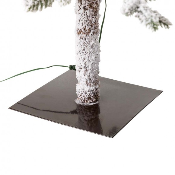 [OFFICIAL] Glitzhome 7ft Deluxe Pre-Lit Snow Flocked Pine Artificial Christmas Tree with 400 ...