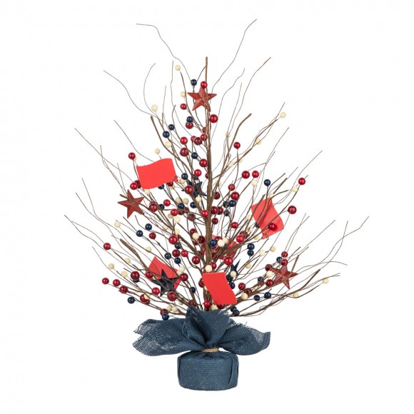 [OFFICIAL] Glitzhome 20"H Patriotic/Americana Berry Table Tree