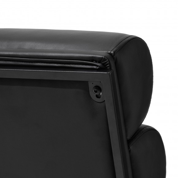 [OFFICIAL] Glitzhome Set of 2 Modern Black Wavy Leatherette Accent Arm ...