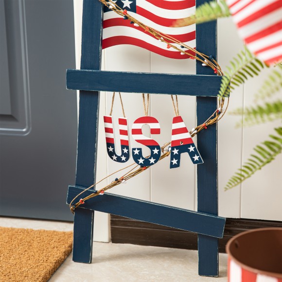 [OFFICIAL] Glitzhome 36"H Patriotic Americana Ladder-shaped "USA" Porch ...