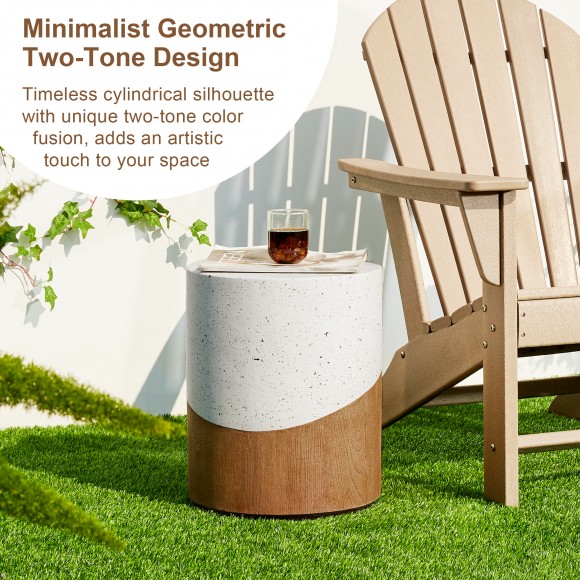 [OFFICIAL] Glitzhome 17.25"H Multi-functional MGO Faux Terrazzo and ...