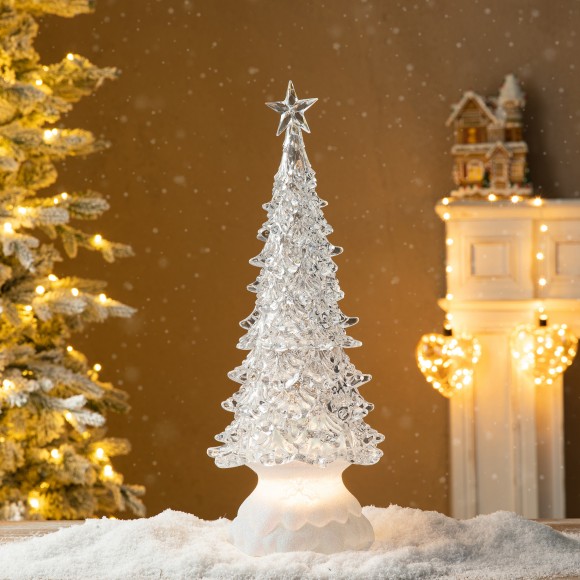 [OFFICIAL] Glitzhome 18.5"H Christmas Lighted Acrylic Rotating Table Tree