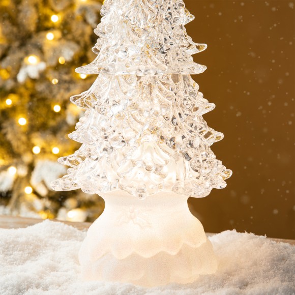 [OFFICIAL] Glitzhome 18.5"H Christmas Lighted Acrylic Rotating Table Tree