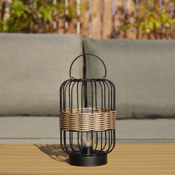 [OFFICIAL] Glitzhome 11.75"H Metal Wire Faux Rattan Solar Powered ...