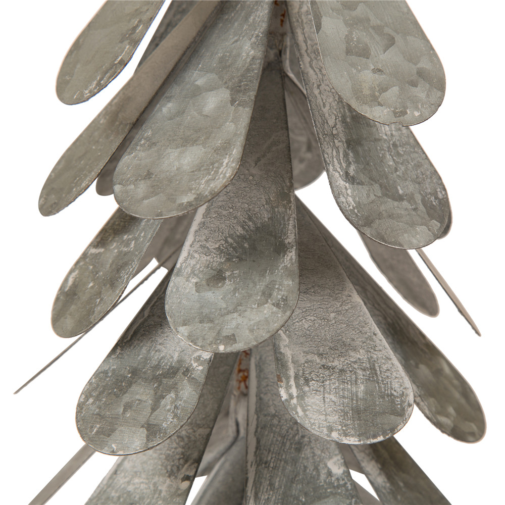 [OFFICIAL] Glitzhome Iron Galvanized Christmas Tree Table Décor, 18"H