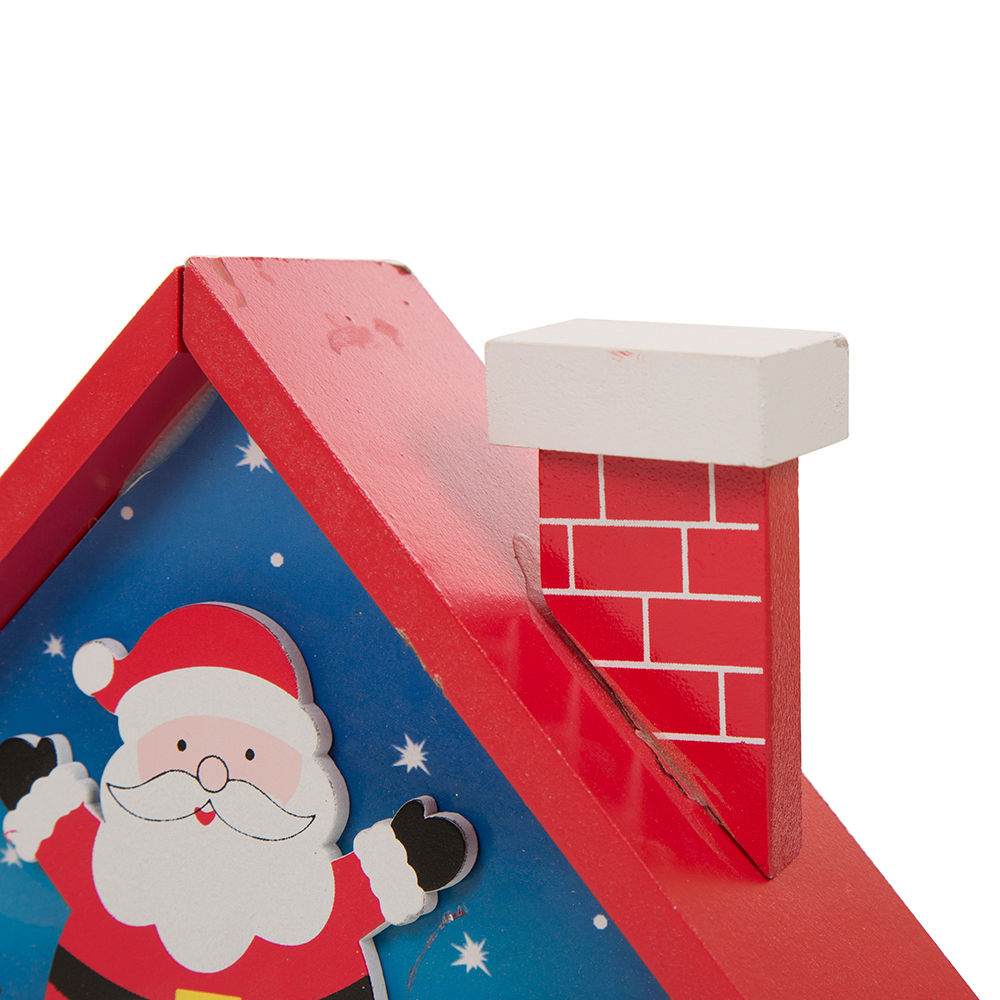 [OFFICIAL] Glitzhome Handcrafted Wooden Santa House Count Down Advent ...