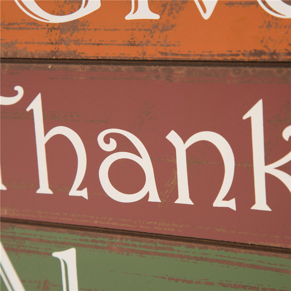 [OFFICIAL] Glitzhome Handcrafted Wooden "Give Thanks" Block Set