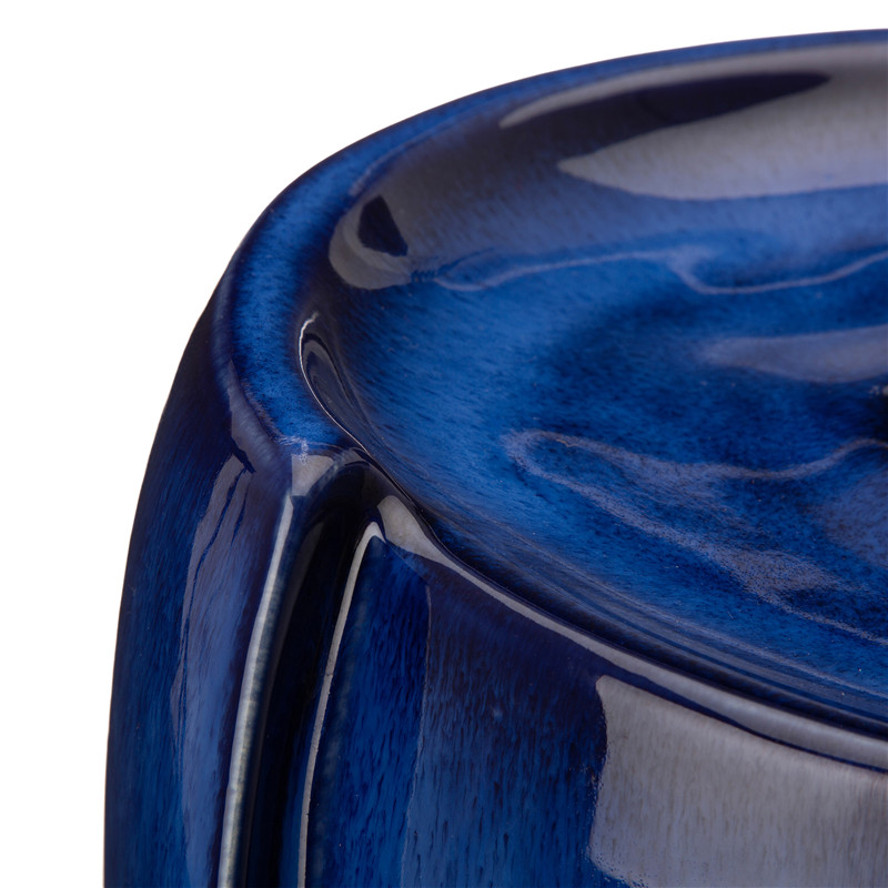 [OFFICIAL] Glitzhome 20.5"H Cobalt Blue Ceramic Outdoor Fountain with ...