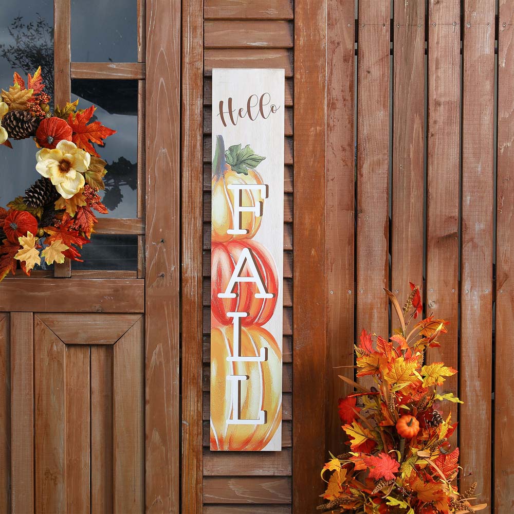 [OFFICIAL] Glitzhome 42"H "Hello FALL" Wooden Porch Sign Decor FREE ...