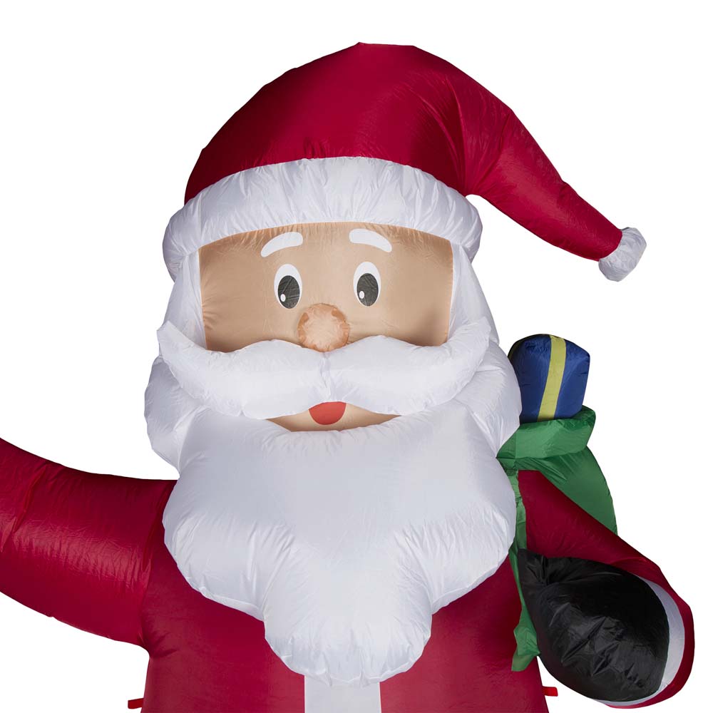 [OFFICIAL] Glitzhome 11.8 ft Christmas Lighted Santa Claus Carrying ...