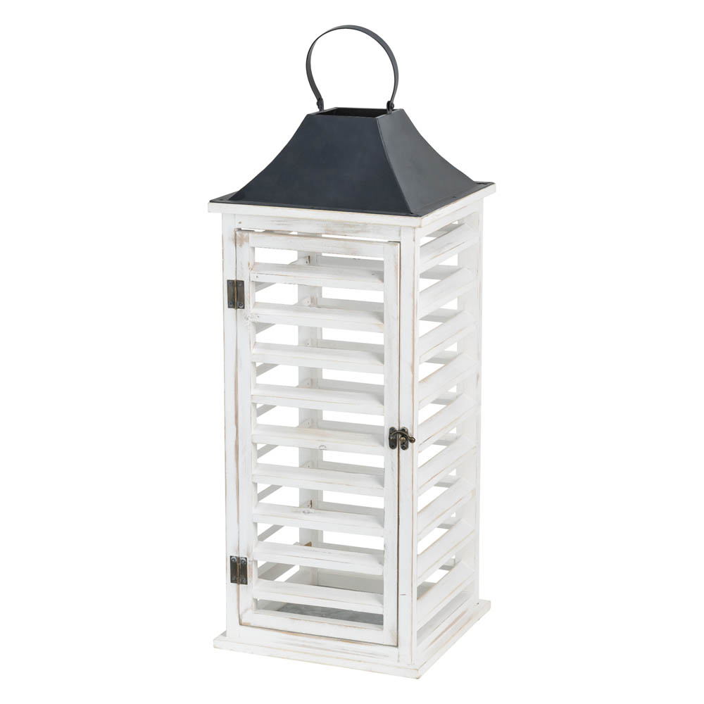 [OFFICIAL] Glitzhome Wash White Farmhouse Wooden Shutter Decorative ...