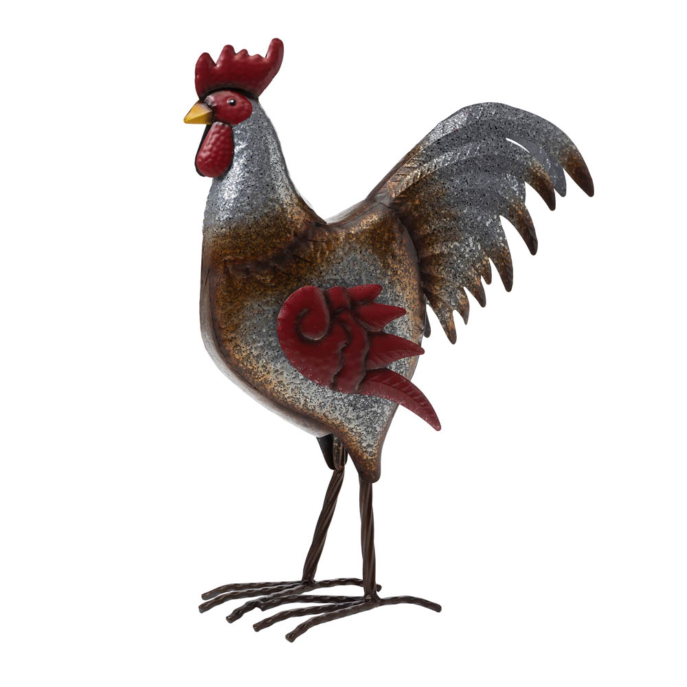 [OFFICIAL] Glitzhome 21.25"H Farmhouse Rustic Galvanized Metal Rooster ...