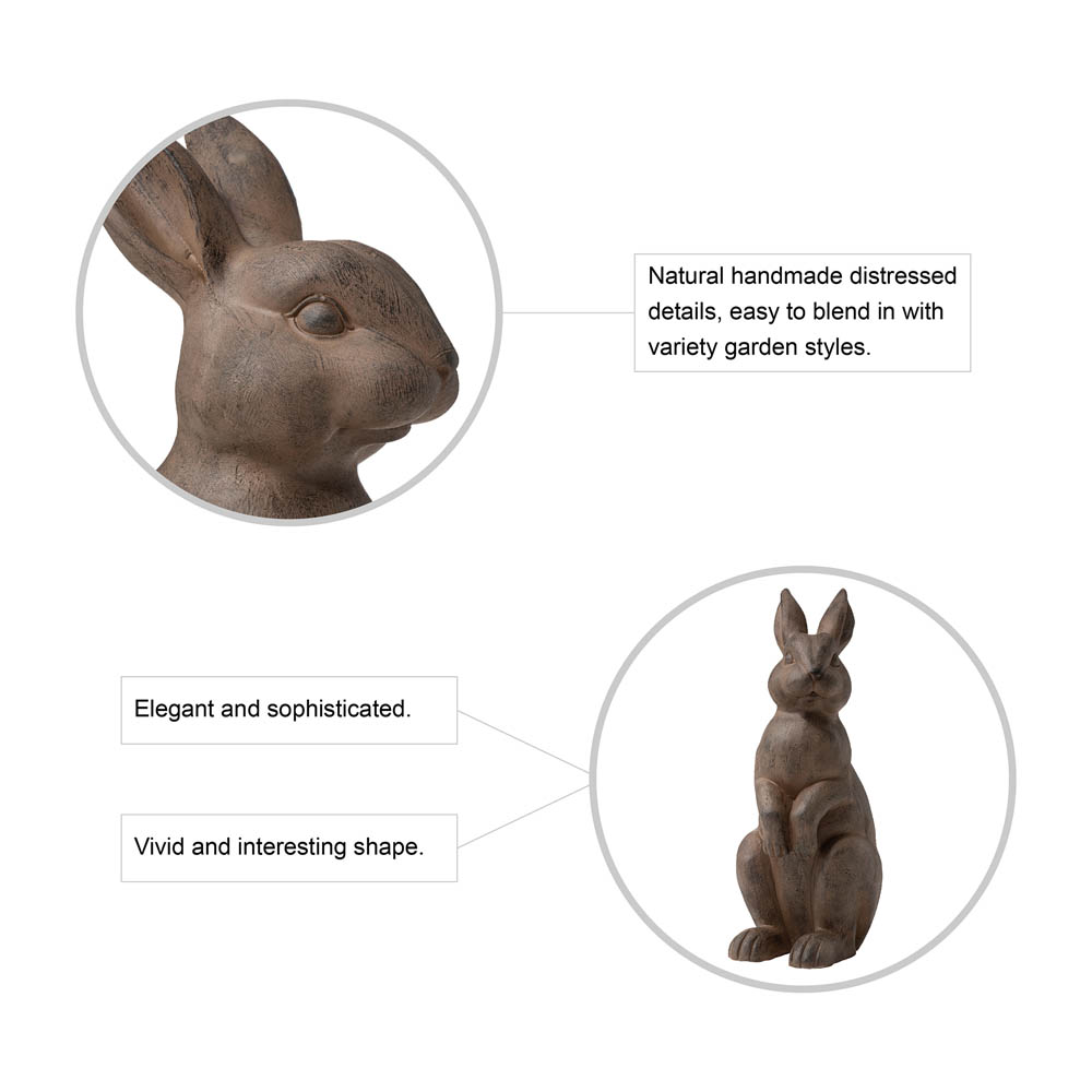 [OFFICIAL] Glitzhome 22.75"H MGO Standing Rabbit Garden Statue