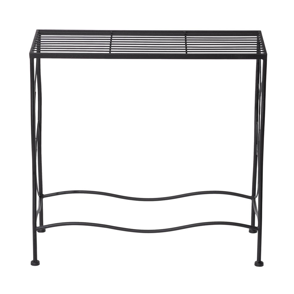 [OFFICIAL] Glitzhome Rectangular Nesting Black Metal Plant Stand, Set of 3