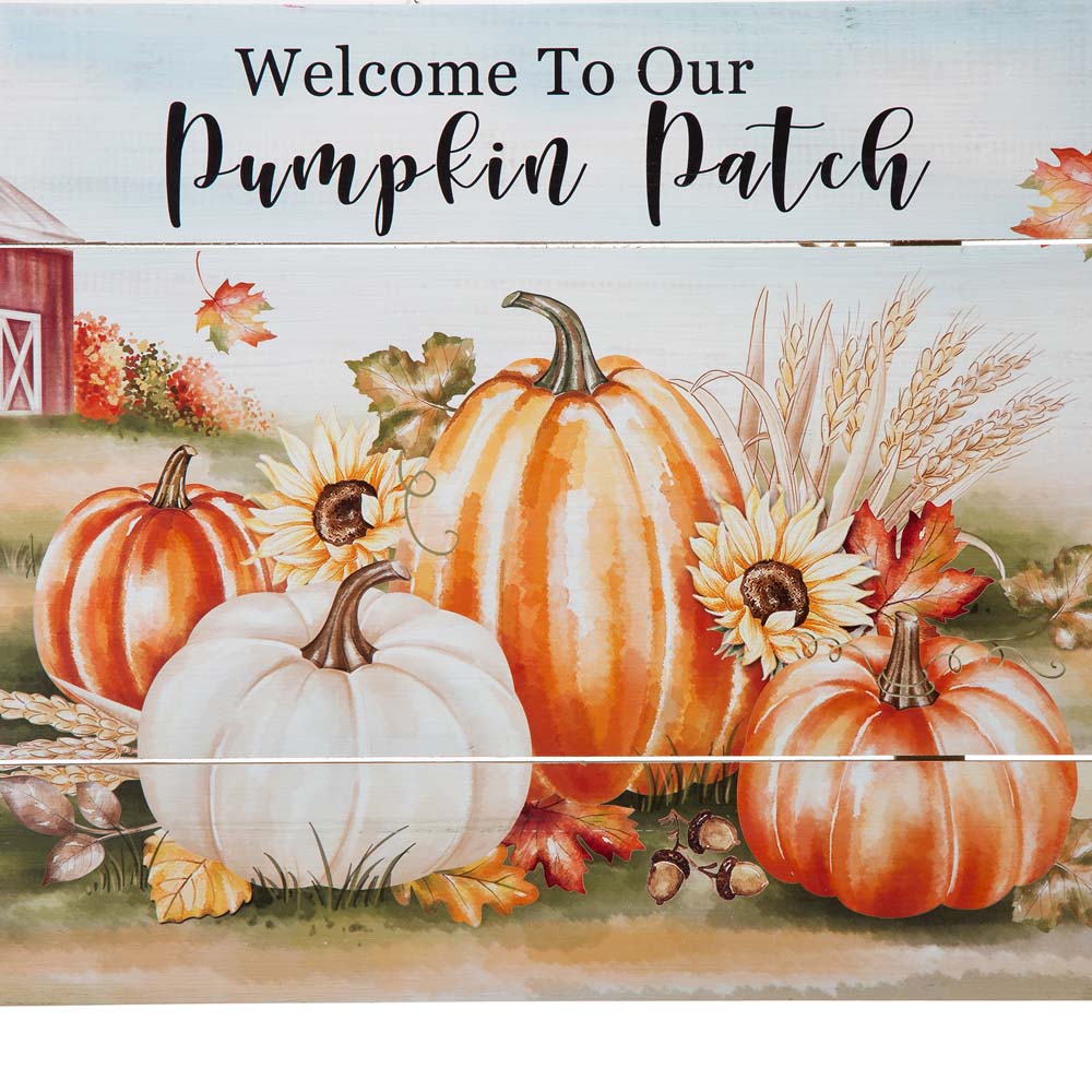 [OFFICIAL] Glitzhome 24"L Fall Wooden "Welcome To Our Pumpkin Patch ...