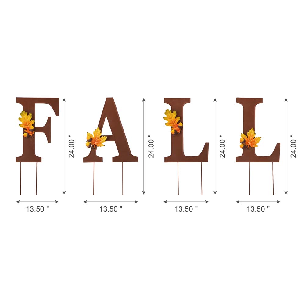 [OFFICIAL] 24"H Metal "FALL" Yard Stake or Wall Décor or Standing Decor ...