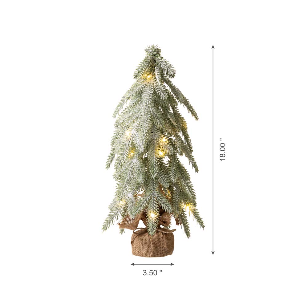 [OFFICIAL] Glitzhome 18"H Lighted Frosted Artificial Tabletop Tree