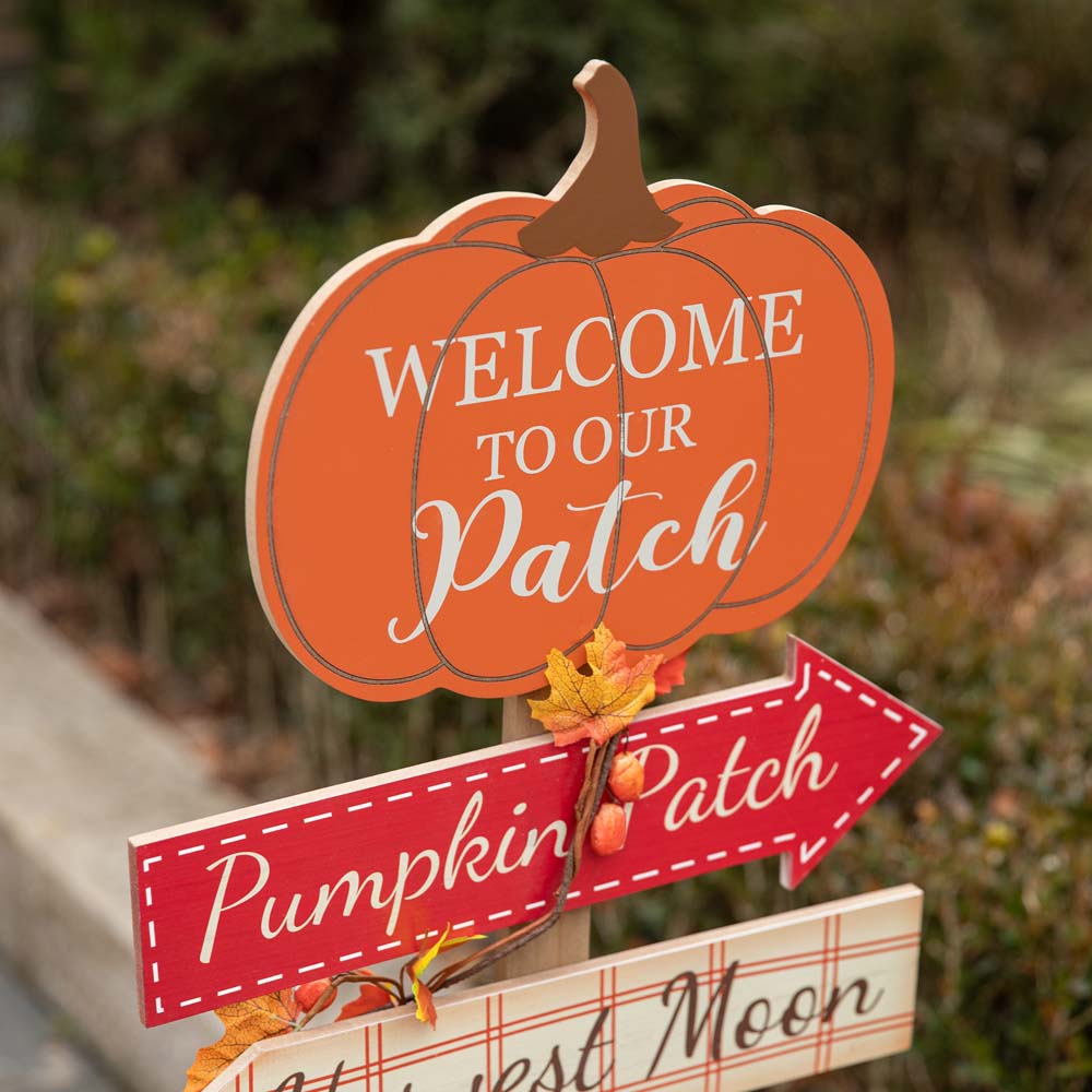 [OFFICIAL] Glitzhome 42.5"H Fall Wooden Pumpkin Patch Porch Sign