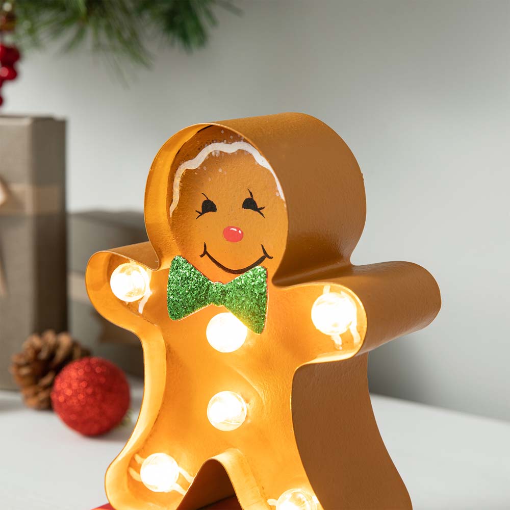 [OFFICIAL] Glitzhome 7.25"H Marquee LED Gingerbread Man Christmas ...