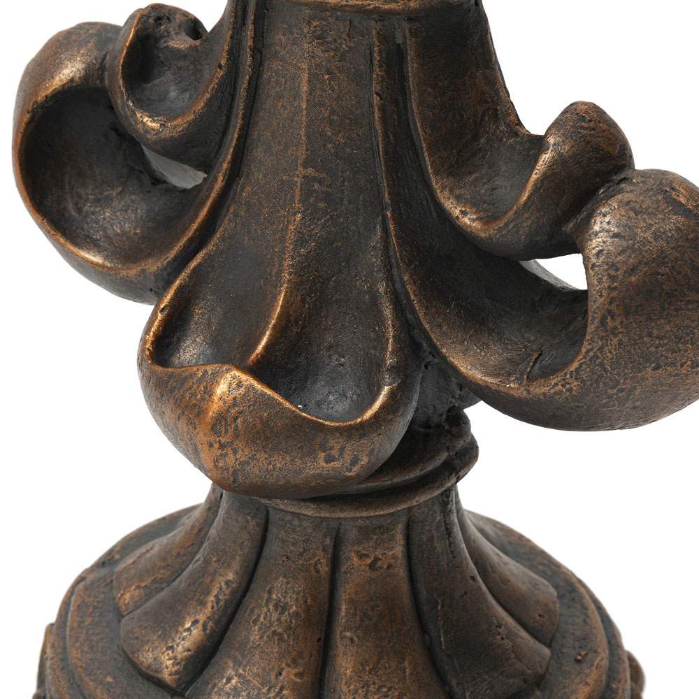 [OFFICIAL] Glitzhome 27.25"H MgO Bronze Standing Fleur De Lis Garden Statue