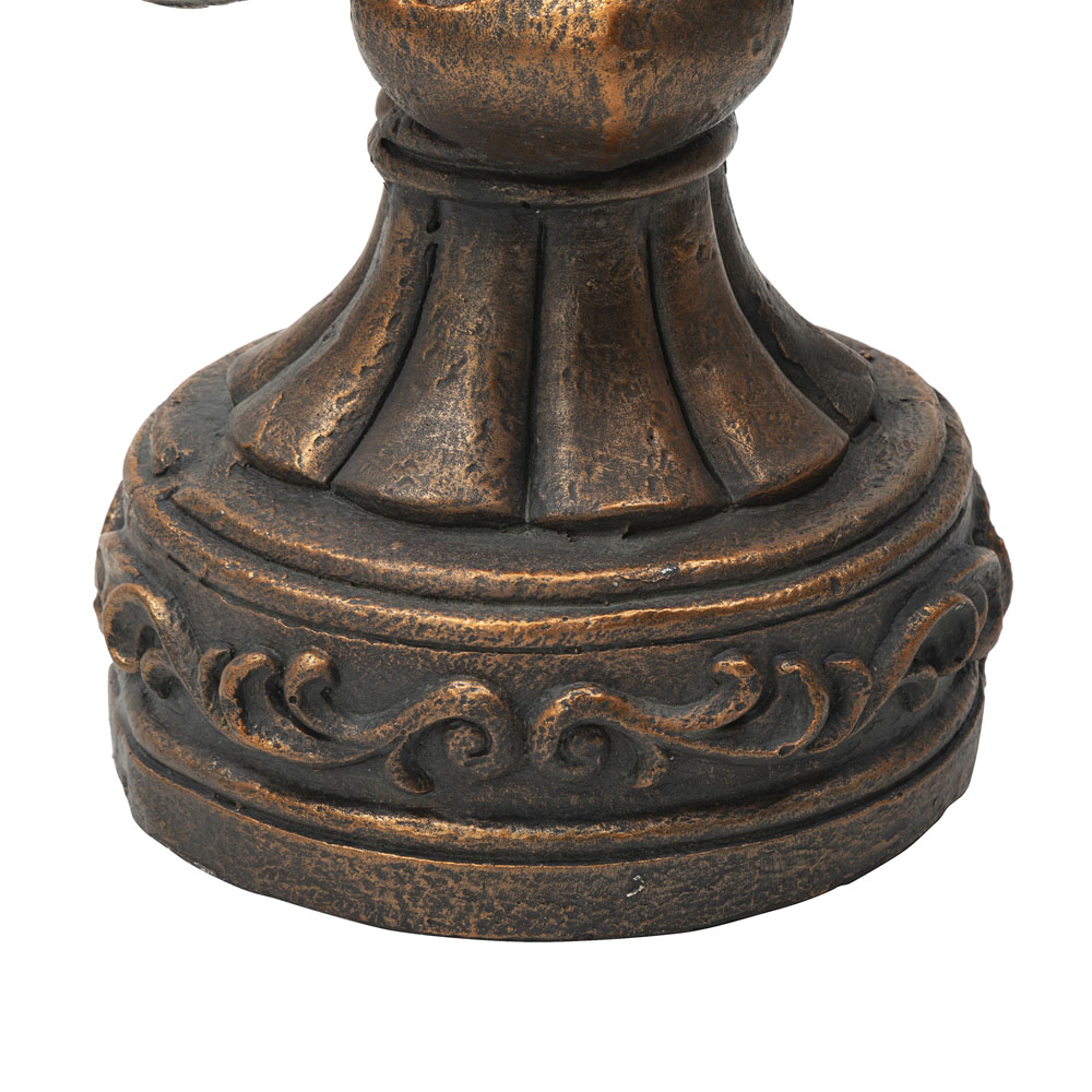[OFFICIAL] Glitzhome 27.25"H MgO Bronze Standing Fleur De Lis Garden Statue