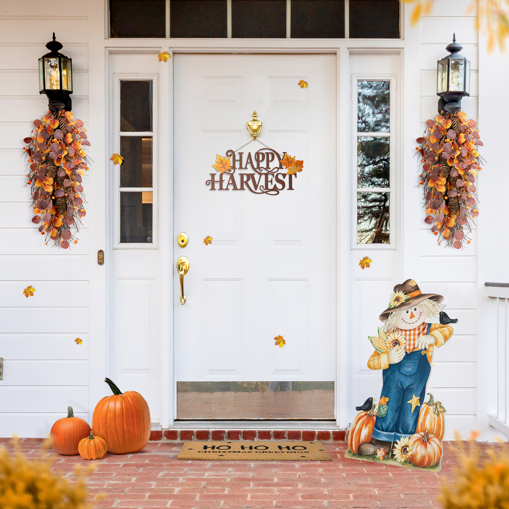 [OFFICIAL] Glitzhome 30"H Fall Wooden Painted Scarecrow Porch Décor
