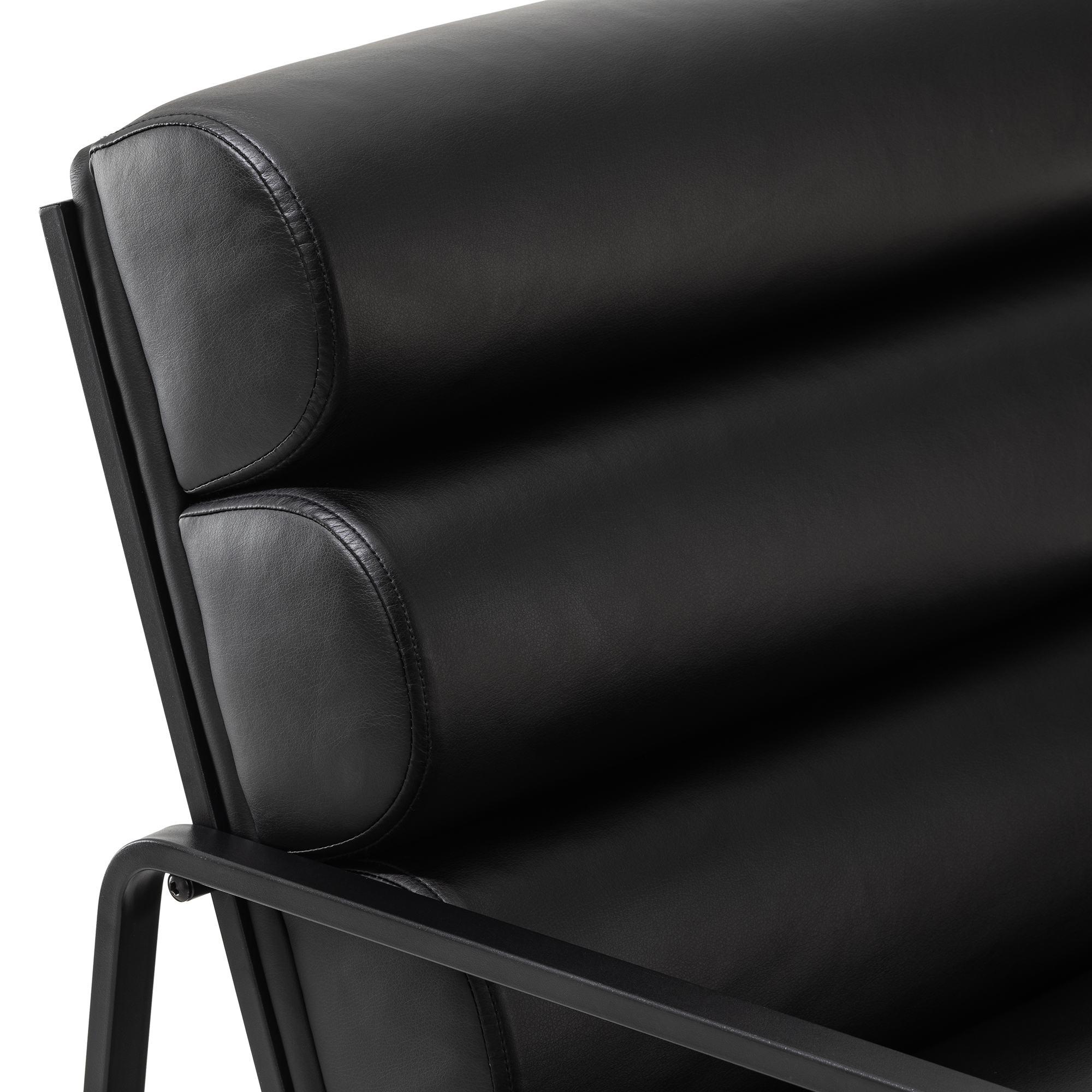 [OFFICIAL] Glitzhome Set of 2 Modern Black Wavy Leatherette Accent Arm ...