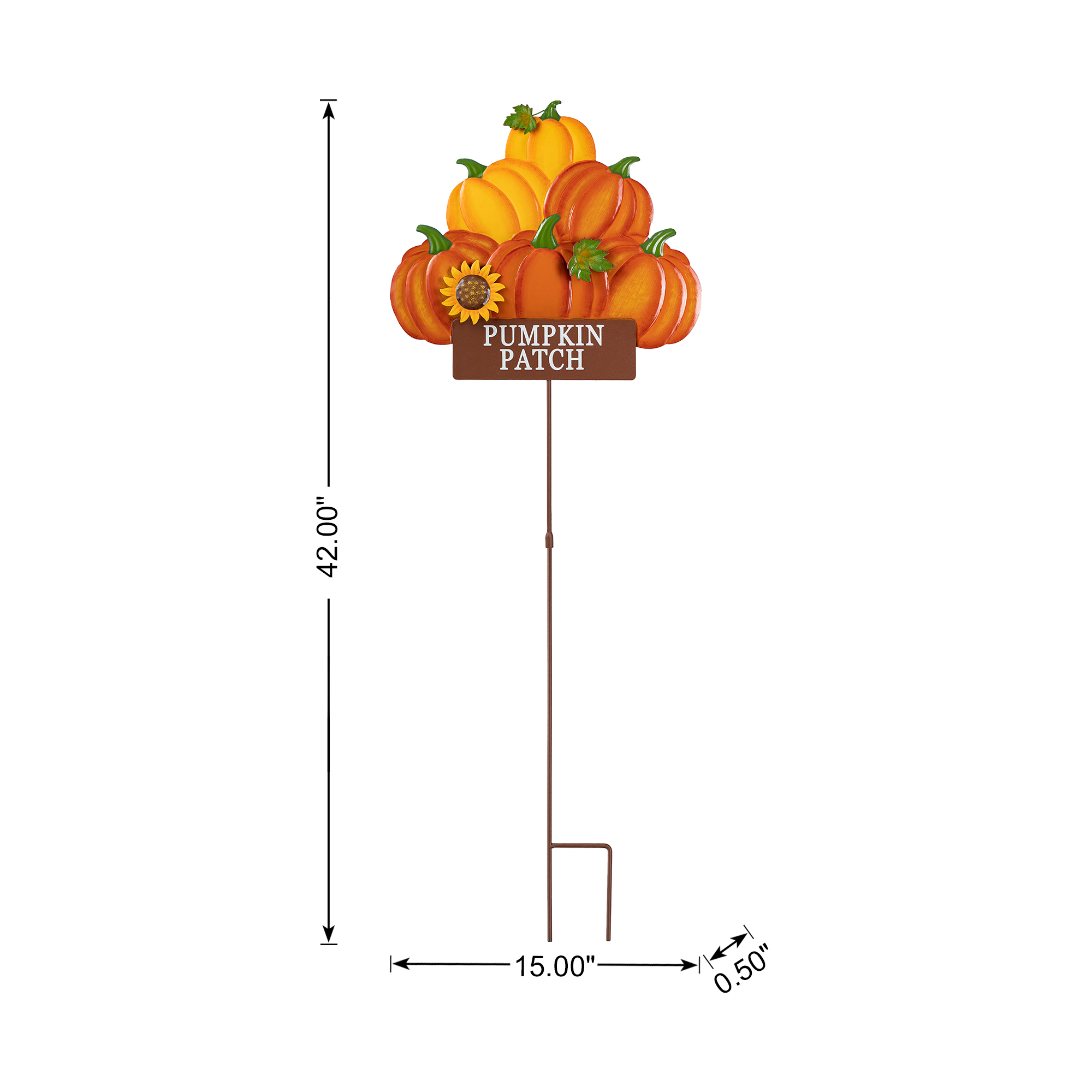 [OFFICIAL] Glitzhome 42"H Fall Metal Pumpkins Stack Yard Stake(KD, Two ...